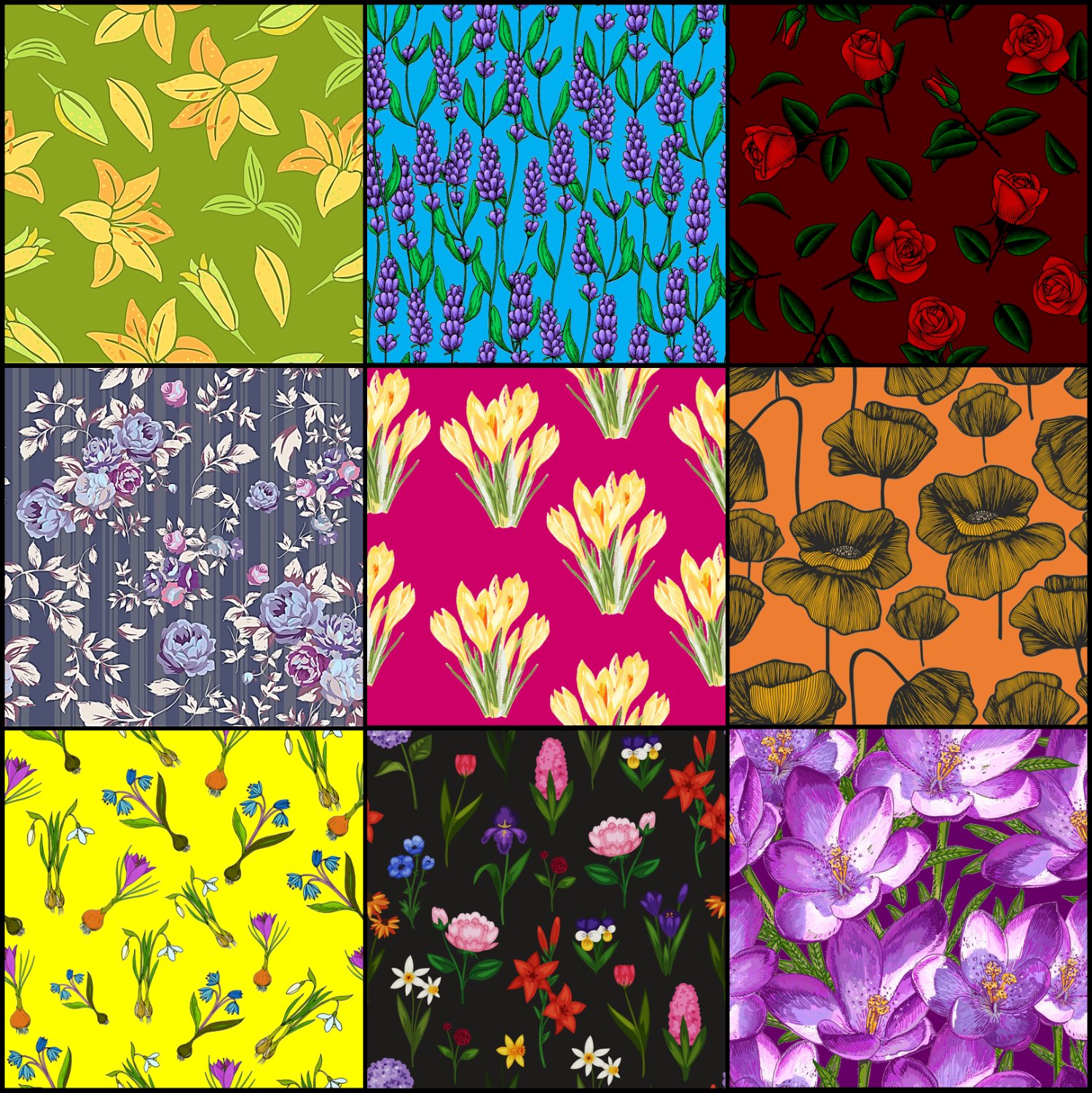 Jigsaw Puzzle | 225 pieces | Flower patterns 128 | Jigidi