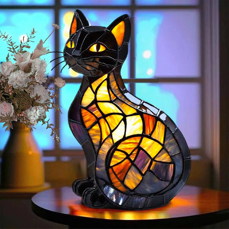 Solve Cat-Themed-LED-Table-Lamp jigsaw puzzle online with 81 pieces