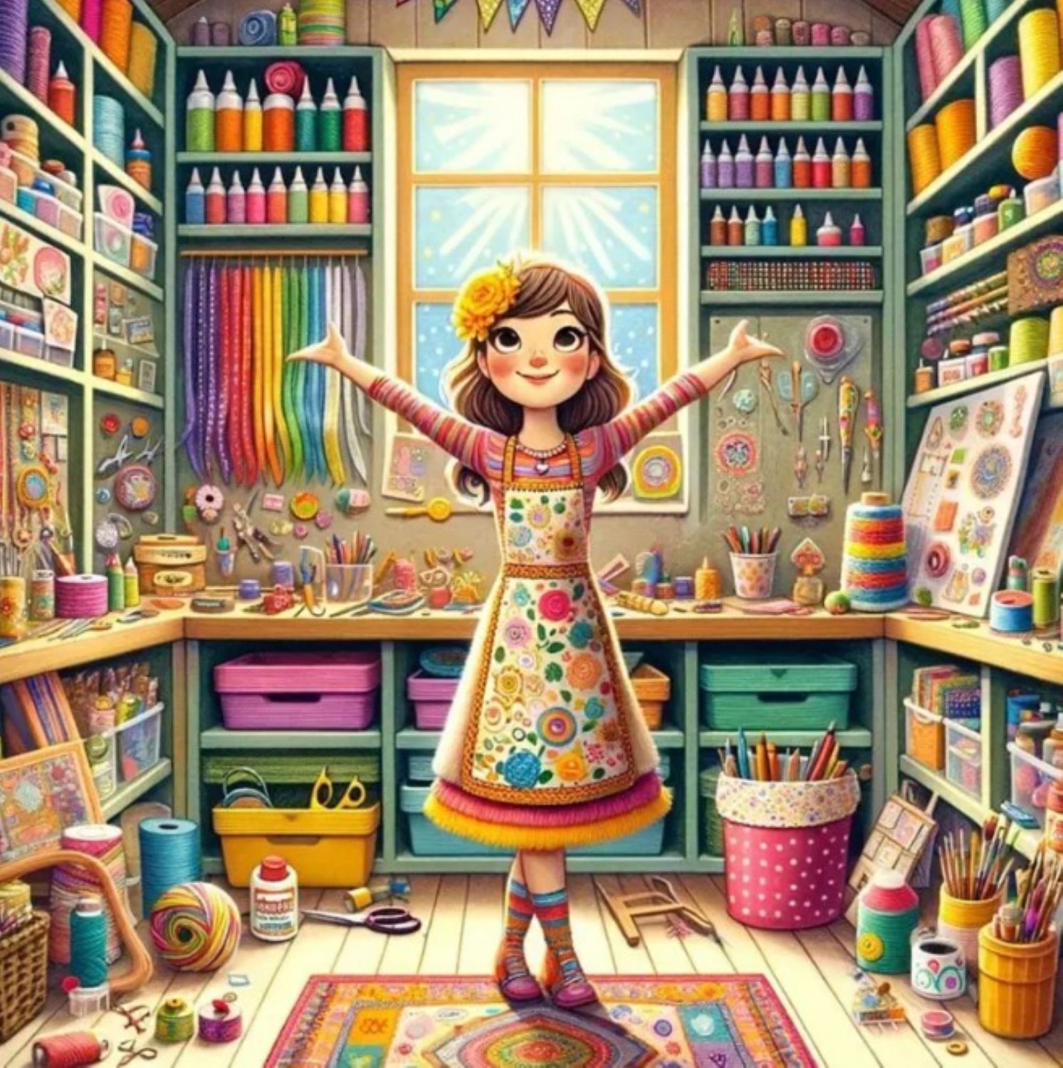 Solve The Craft Room jigsaw puzzle online with 289 pieces