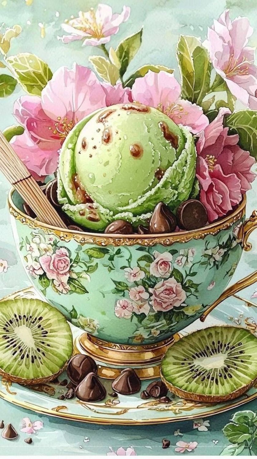 Solve Mint ice-cream delight jigsaw puzzle online with 594 pieces
