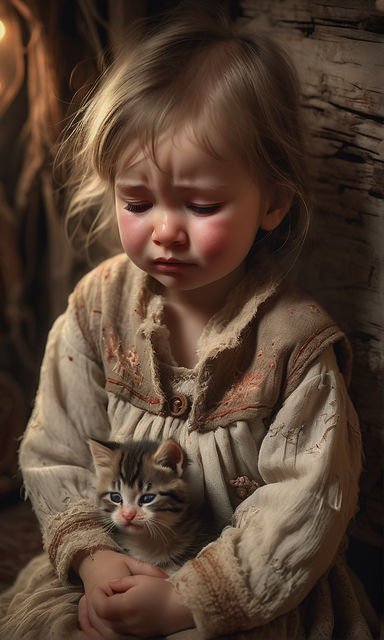 Solve Sad little face jigsaw puzzle online with 60 pieces