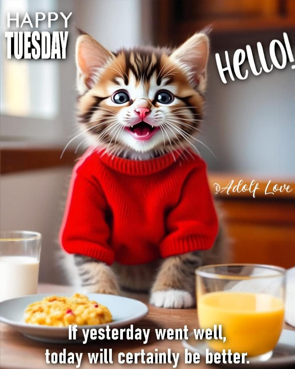 Solve Hello Tuesday! jigsaw puzzle online with 48 pieces