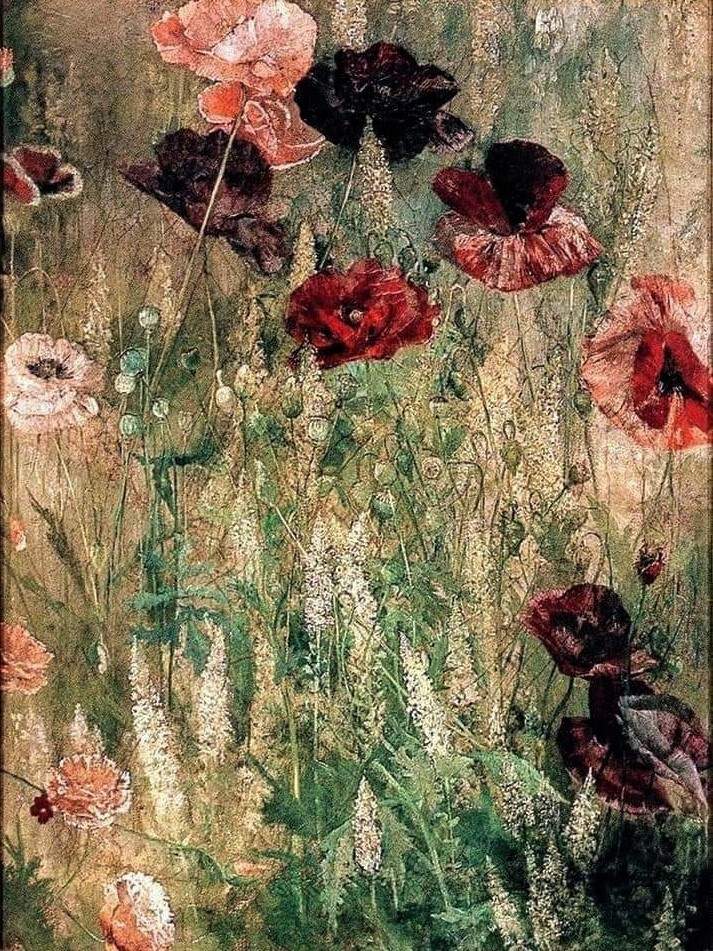 Solve Maria Oakey Dewing (American 1845-1927) - Poppies and Italian ...