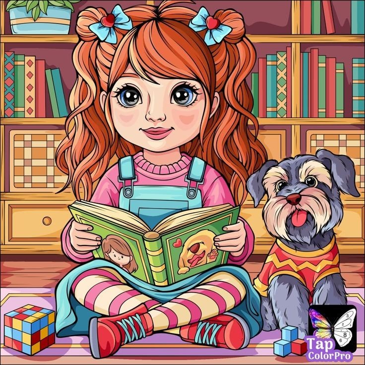 Solve Story Time jigsaw puzzle online with 64 pieces