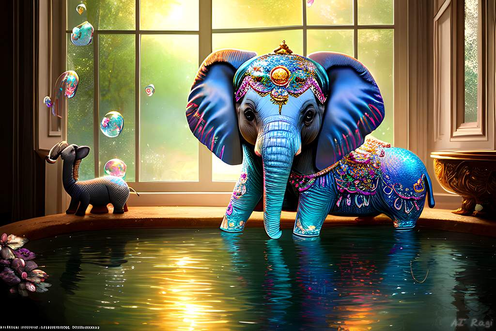 Solve An elephant :-) jigsaw puzzle online with 24 pieces