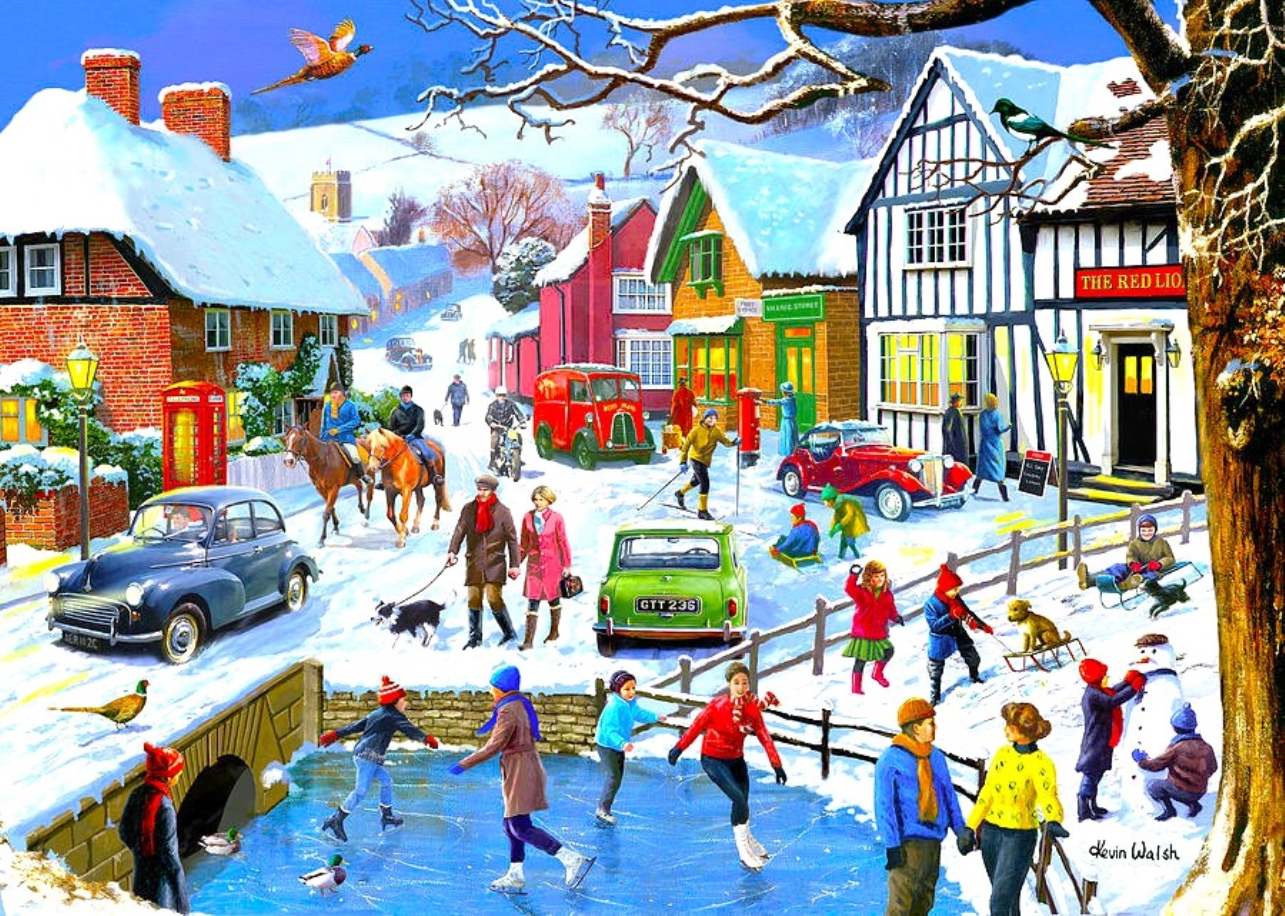 Solve Festive Village jigsaw puzzle online with 140 pieces