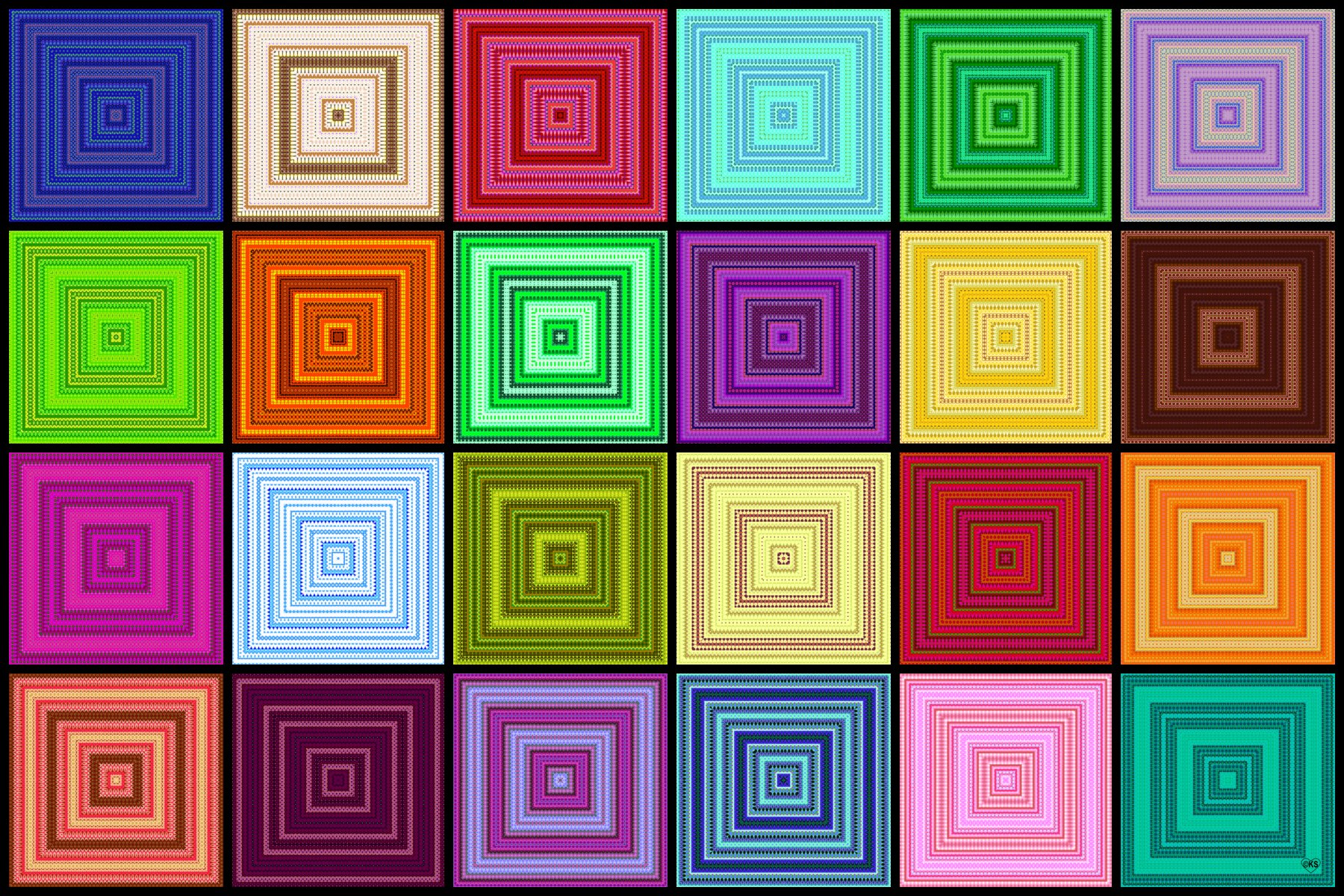 Solve Fancy Squares!! ~ M jigsaw puzzle online with 96 pieces