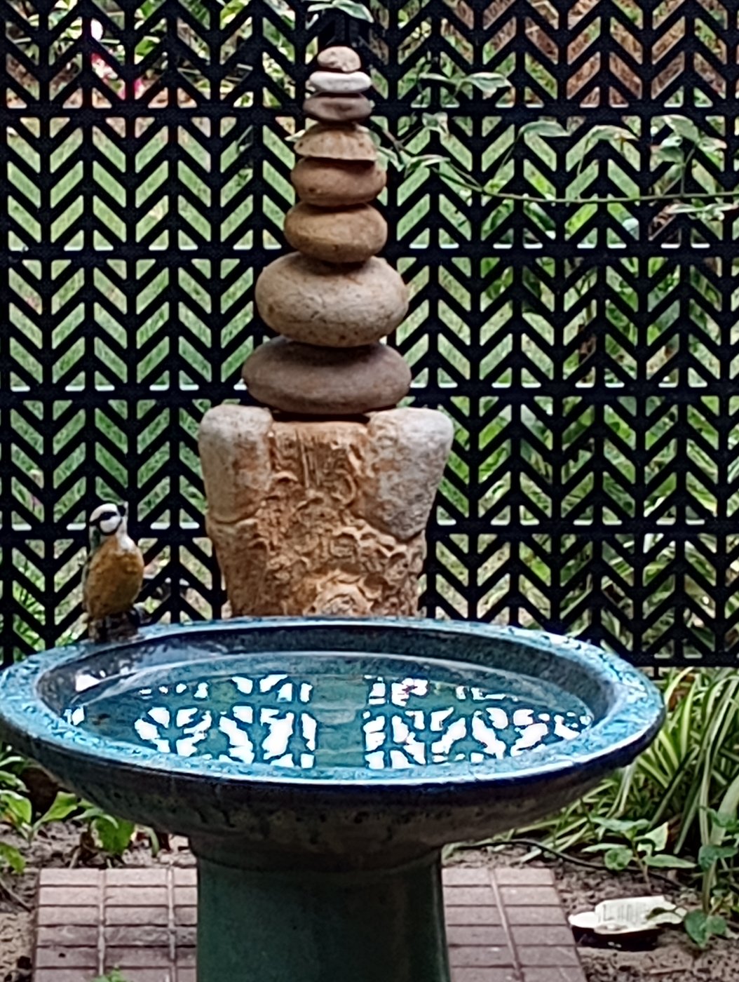 Solve MY BIRD BATH jigsaw puzzle online with 35 pieces