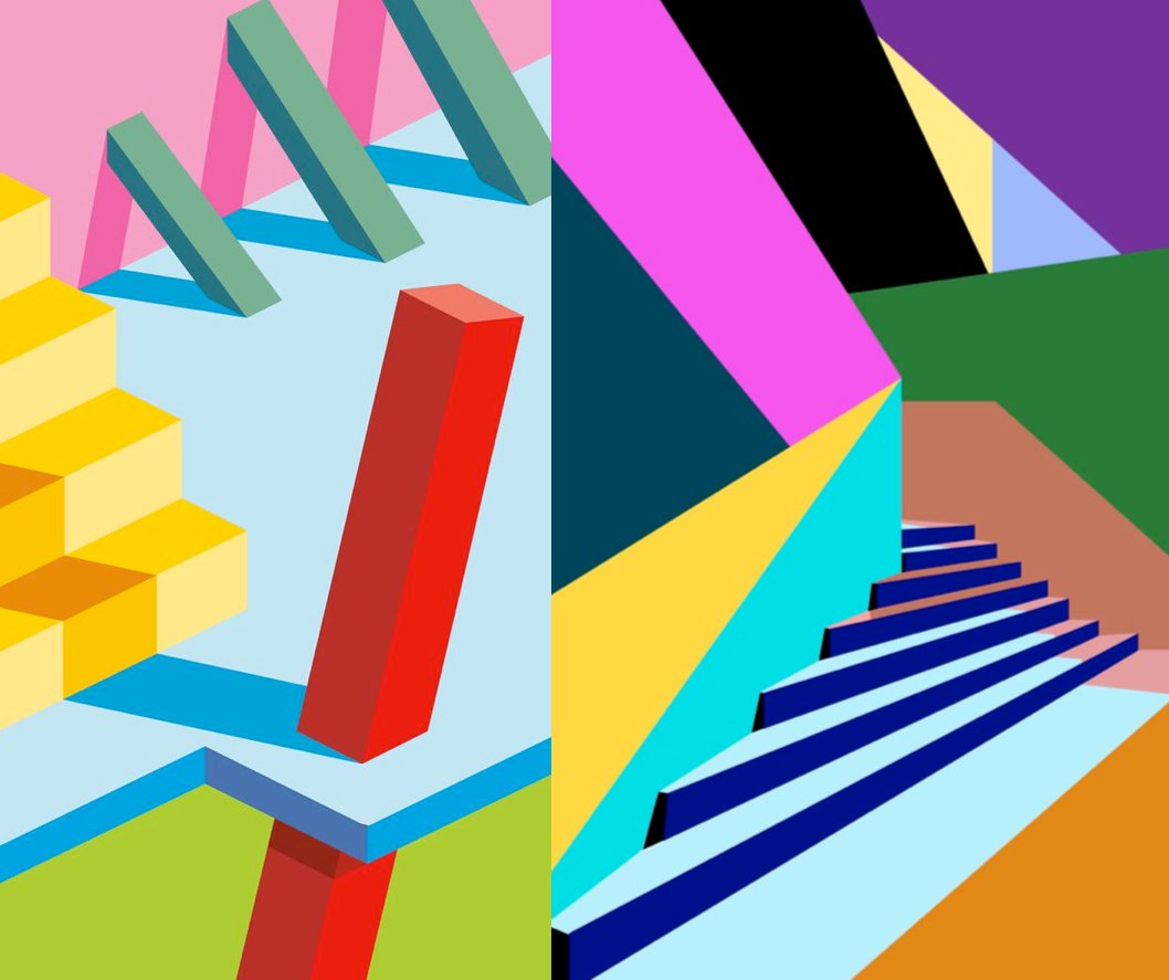 Solve Shapes mashup jigsaw puzzle online with 120 pieces