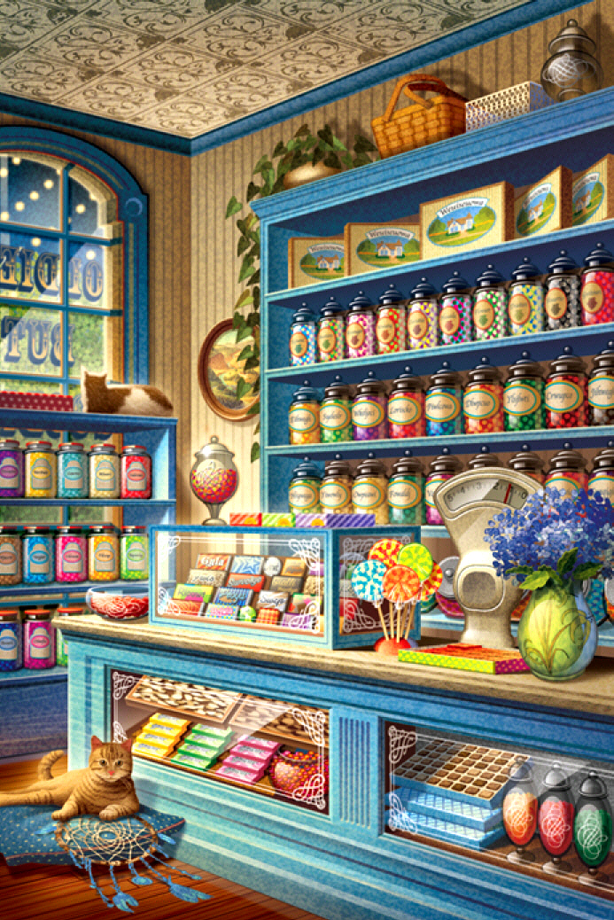 Solve Candy Shoppe jigsaw puzzle online with 187 pieces