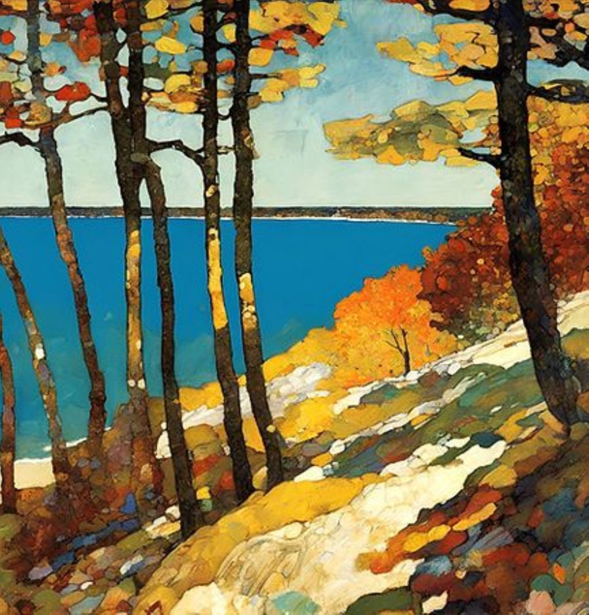 Solve Landscape ~ Jef Bourgeau Art ~ Detroit USA jigsaw puzzle online ...