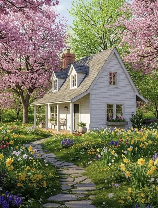 Solve Happy Spring! jigsaw puzzle online with 63 pieces