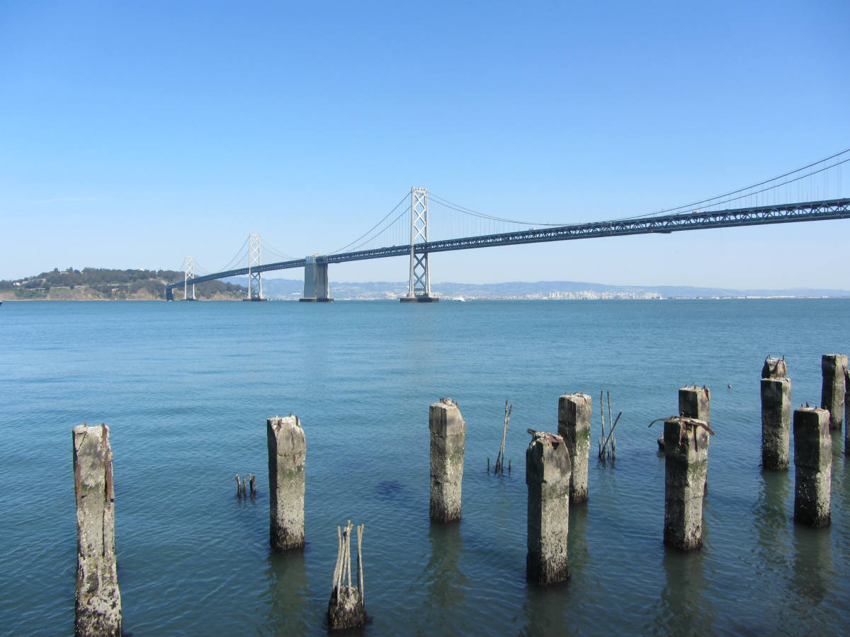 Solve San Francisco, Ca Bay Bridge jigsaw puzzle online with 88 pieces