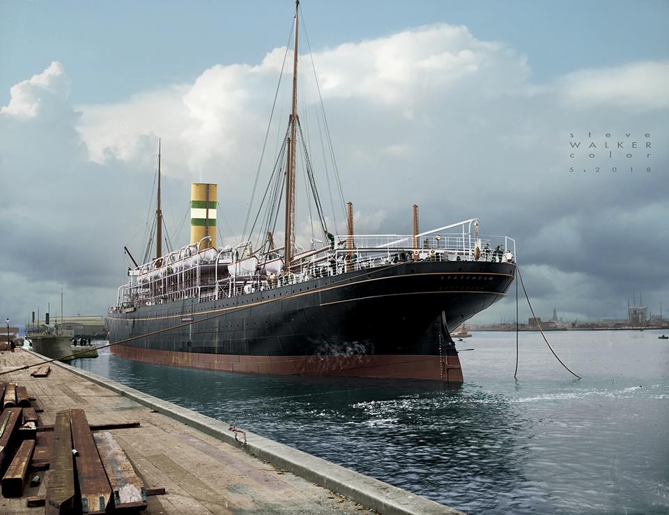 Solve SS STATENDAM, Holland America Line from 1898 jigsaw puzzle online ...