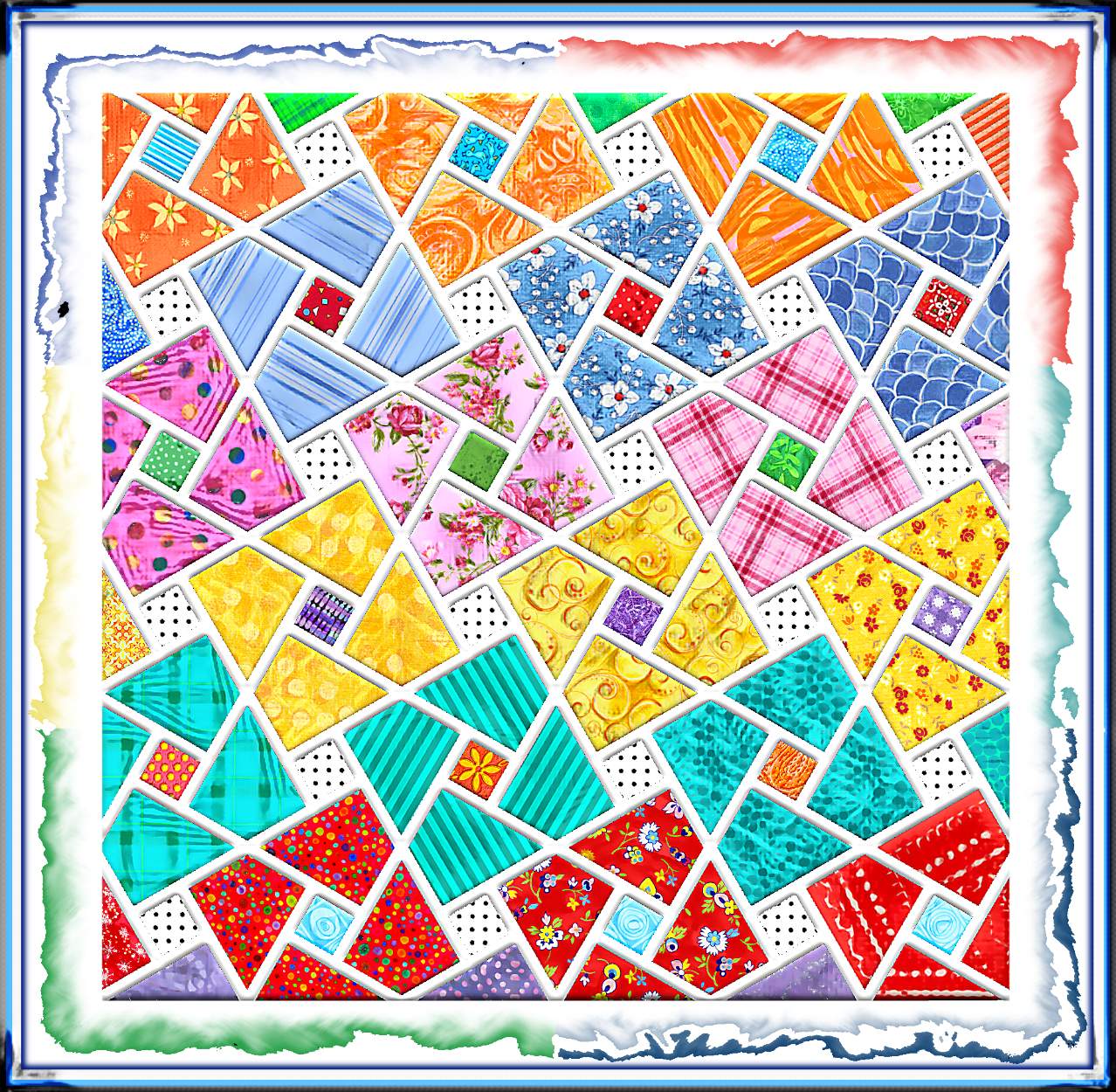 Solve Squared Squares jigsaw puzzle online with 100 pieces