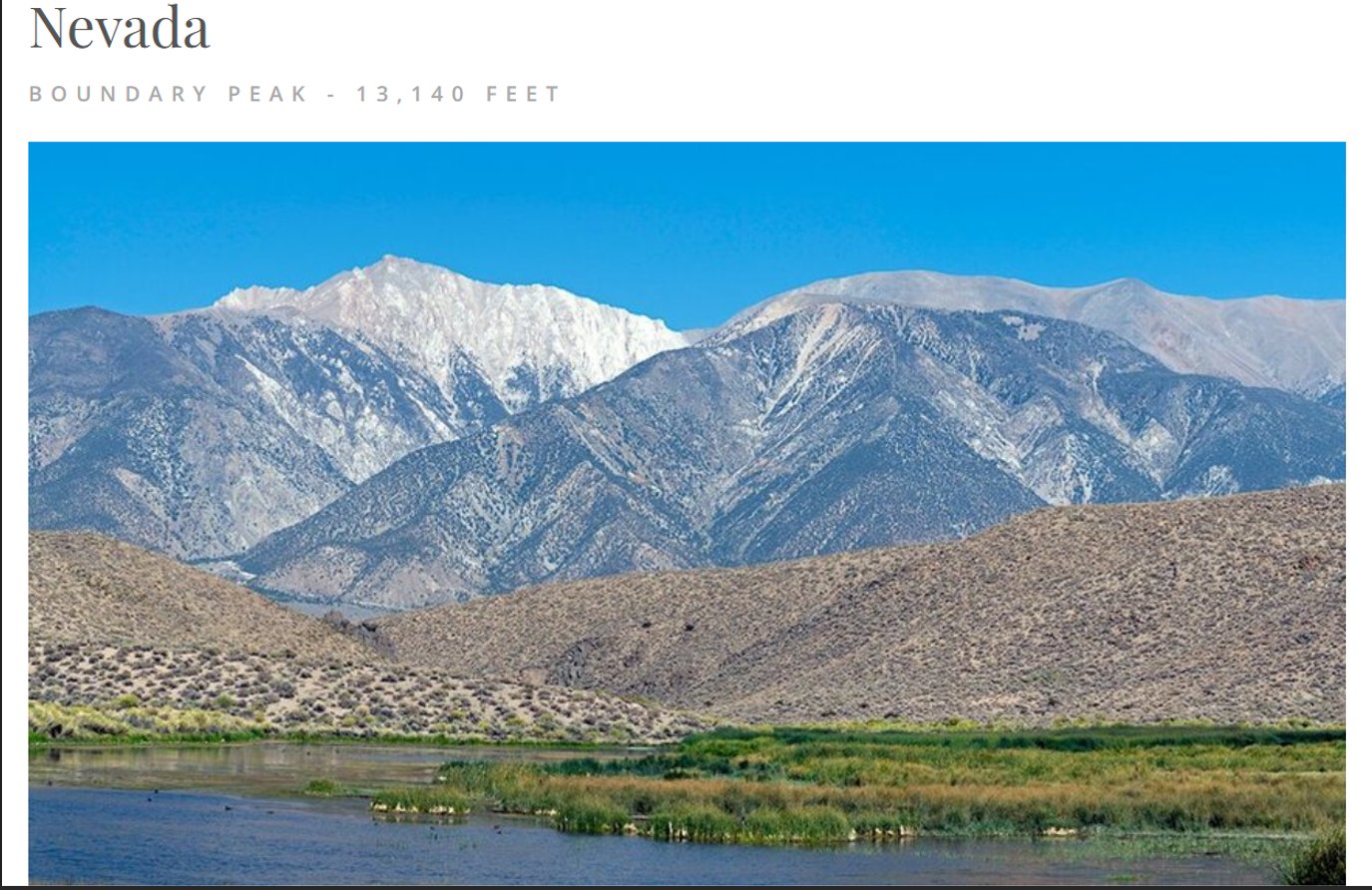 Solve NEVADA-BOUNDARY-PEAK jigsaw puzzle online with 54 pieces