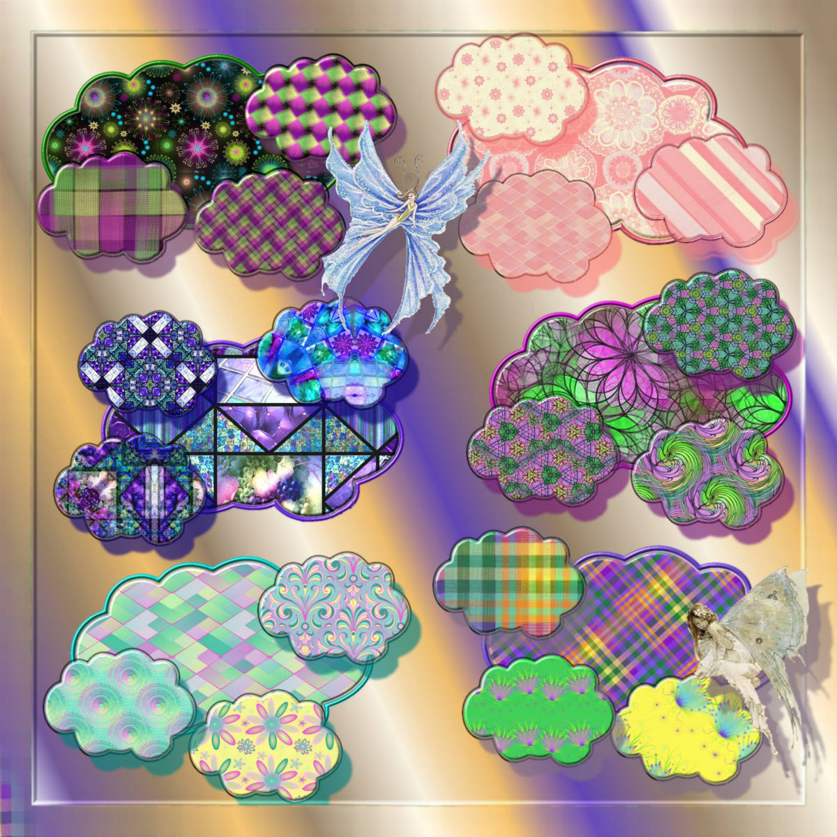 Solve Mom and the Triplets jigsaw puzzle online with 169 pieces