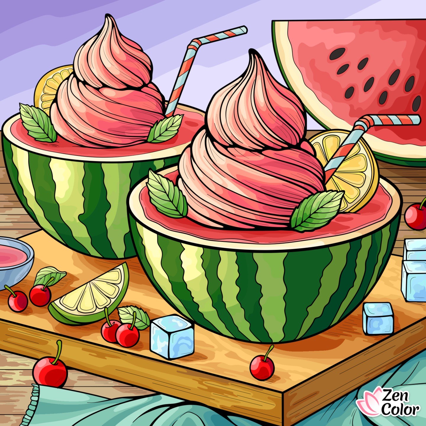 Solve Watermelon jigsaw puzzle online with 225 pieces