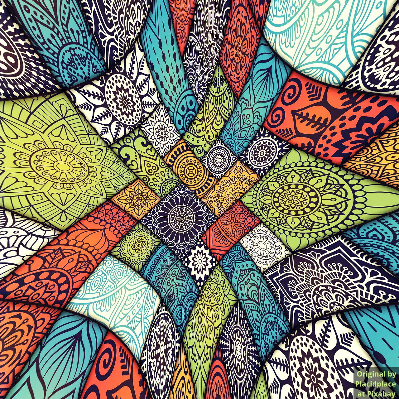 Solve Pattern waves 💢💠🔀 jigsaw puzzle online with 100 pieces