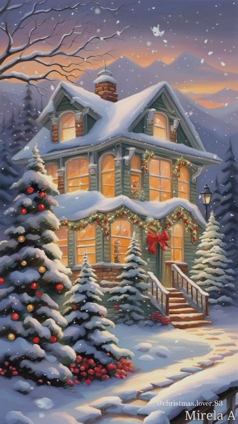 Solve Christmas Scene - art jigsaw puzzle online with 45 pieces