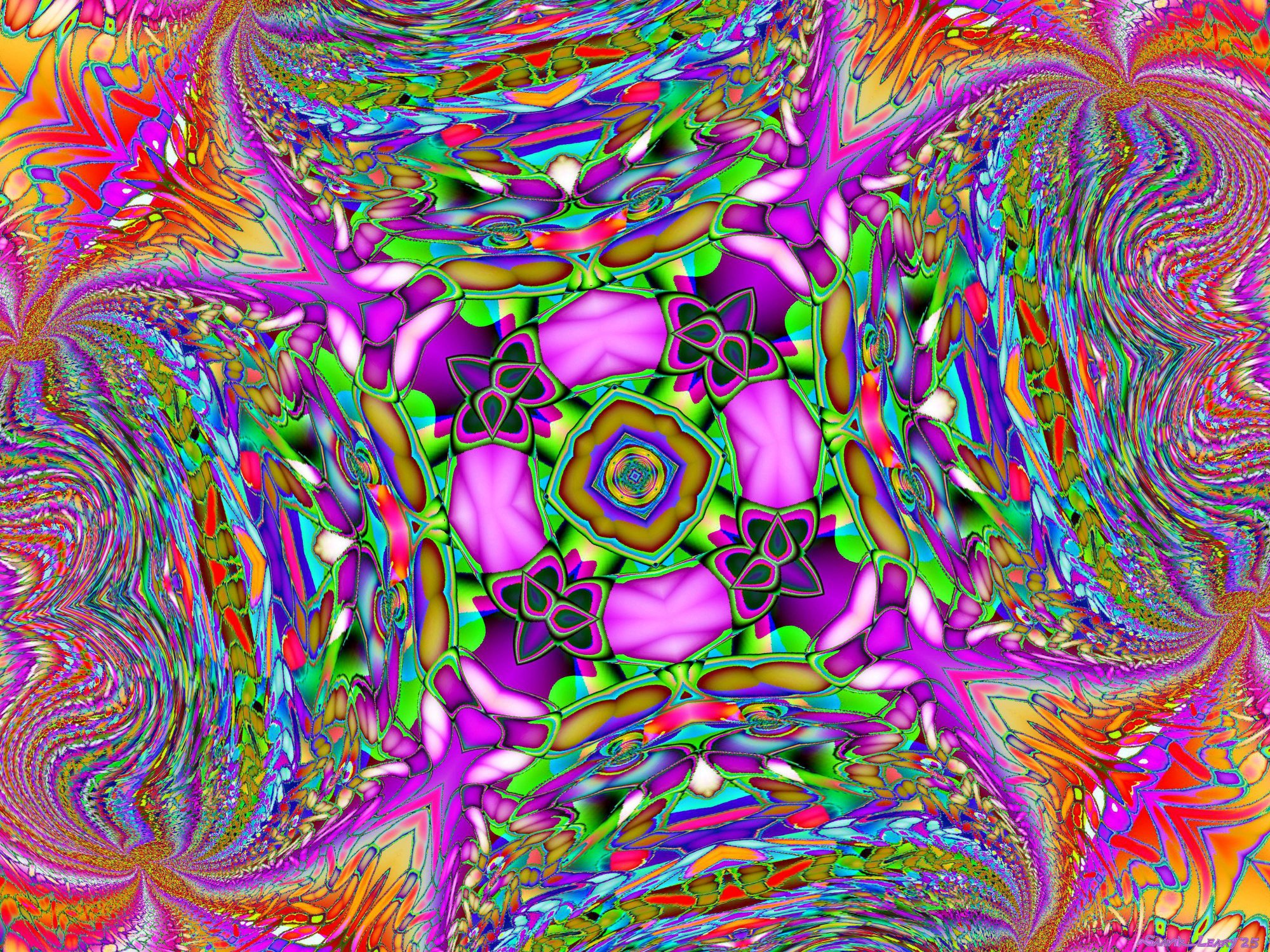 Solve 03232025 Fractal variation large jigsaw puzzle online with 374 pieces