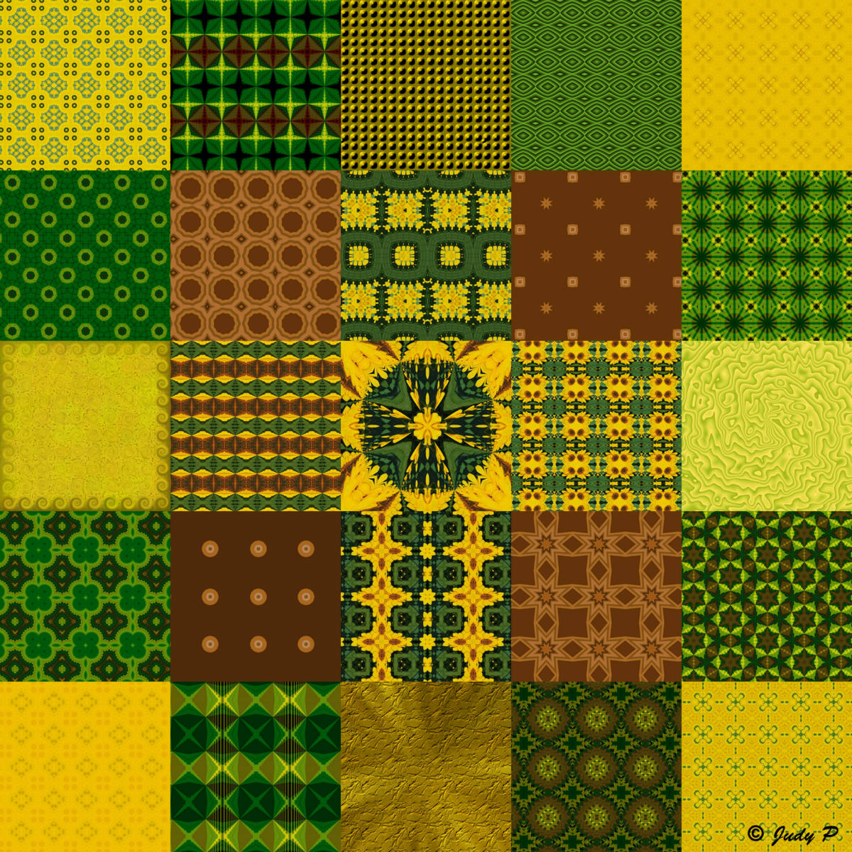 Solve Brown, Green and Yellow (L) jigsaw puzzle online with 289 pieces