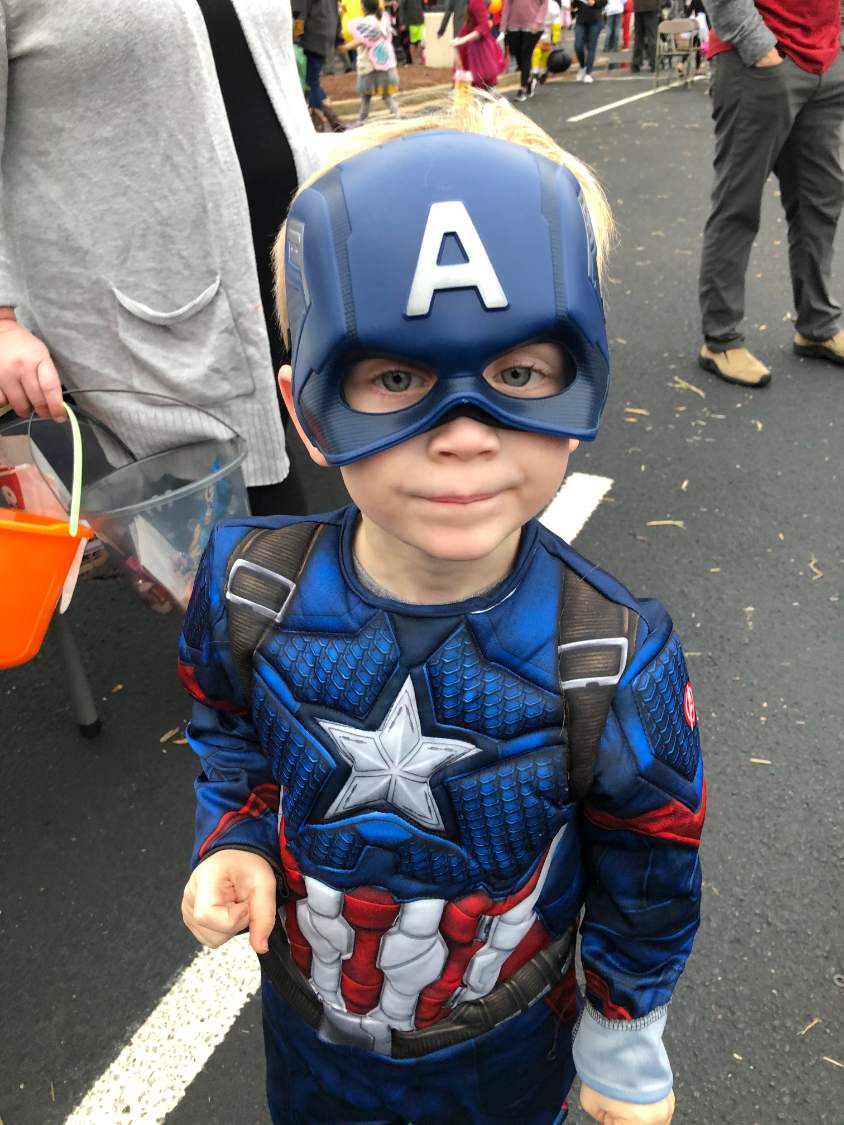 Solve Eli as Capt. America jigsaw puzzle online with 48 pieces