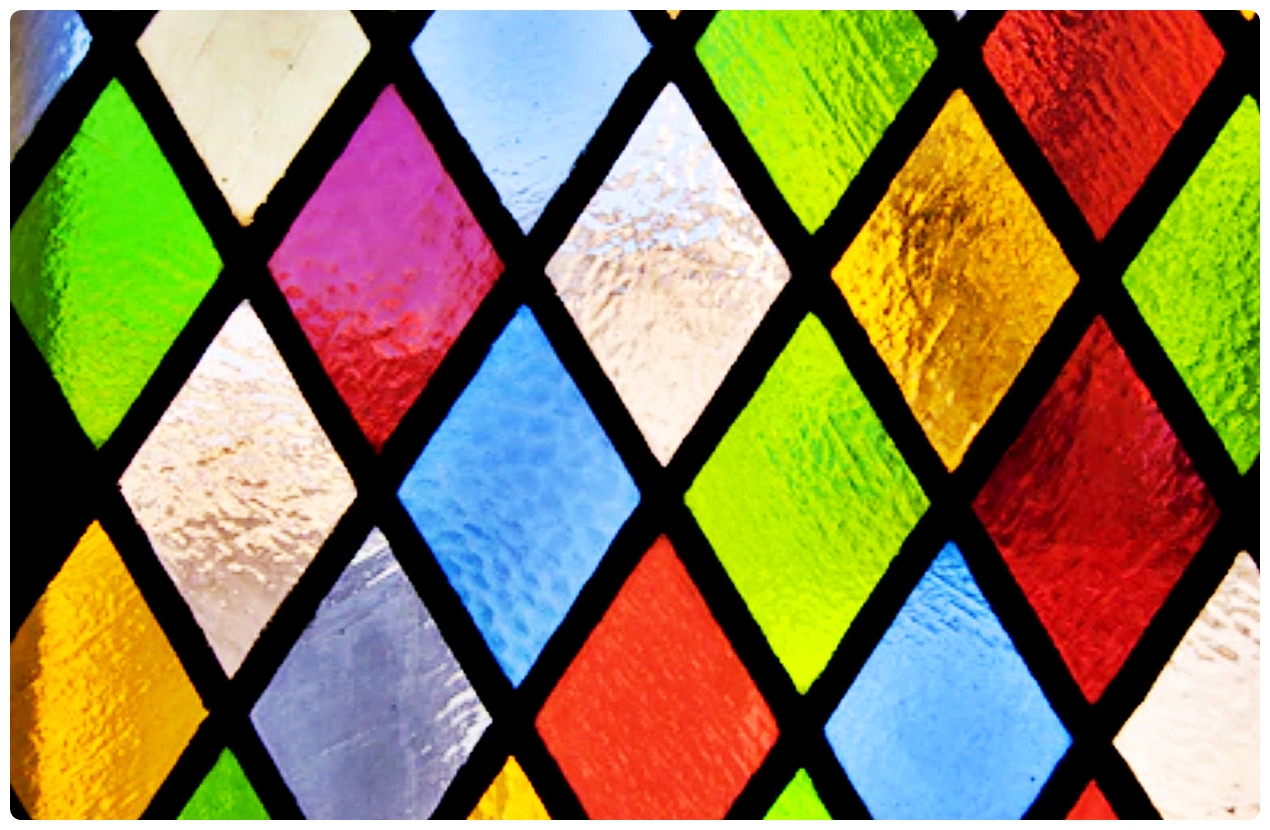 Solve Diamond Pattern Stained Glass Window jigsaw puzzle online with ...