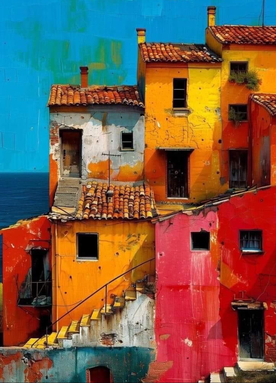 Solve Vibrant village jigsaw puzzle online with 204 pieces