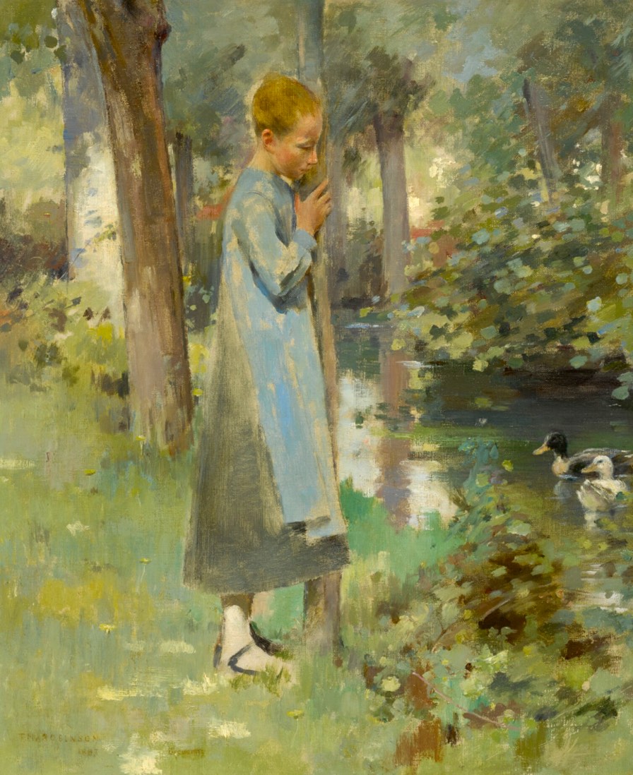 Solve Theodore Robinson (American, 1852–1896), By the River (1887 ...