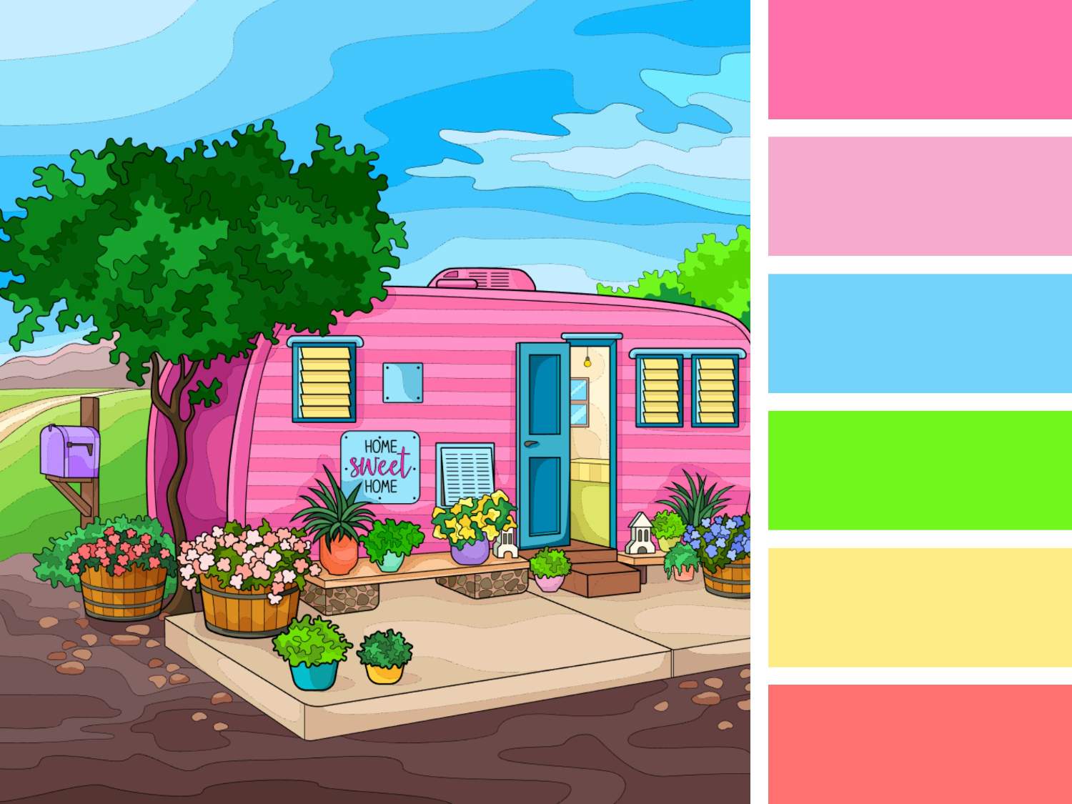 Jigsaw Puzzle | Color Palette 114 | 108 pieces | Jigidi