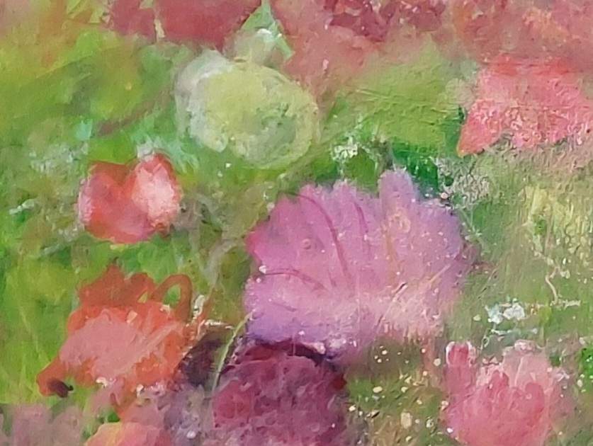 Solve Blumen im Garten jigsaw puzzle online with 130 pieces