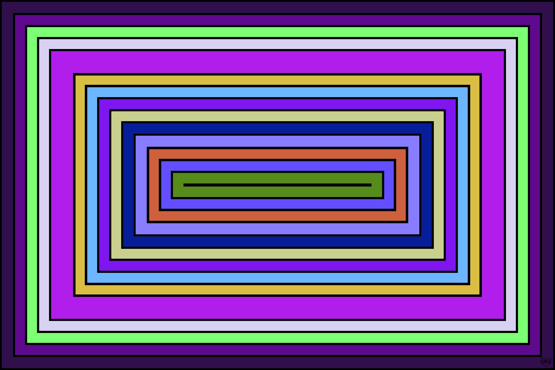 Solve Concentric Rectangles!! ~ H jigsaw puzzle online with 600 pieces