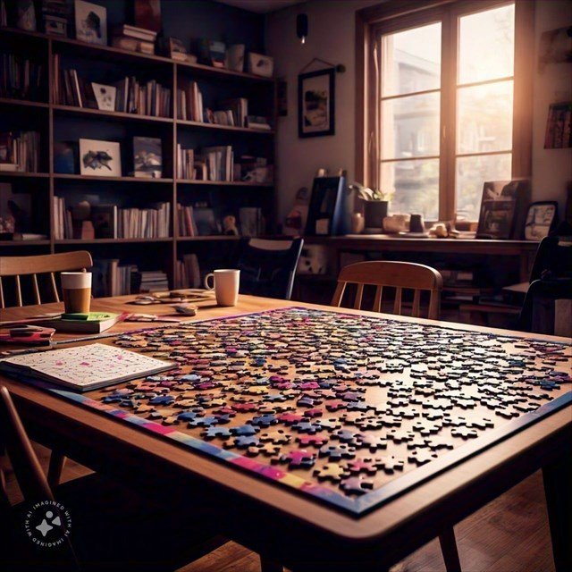 Solve AI Puzzling n Perplexing jigsaw puzzle online with 81 pieces