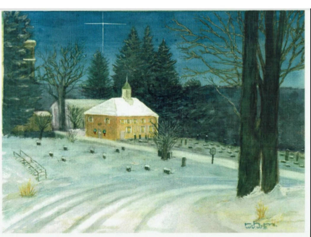 Solve December Night--Old Stone Presbyterian Church jigsaw puzzle ...
