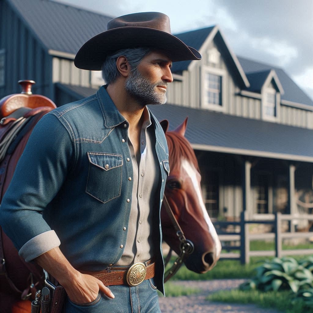 Solve Cowboy jigsaw puzzle online with 49 pieces