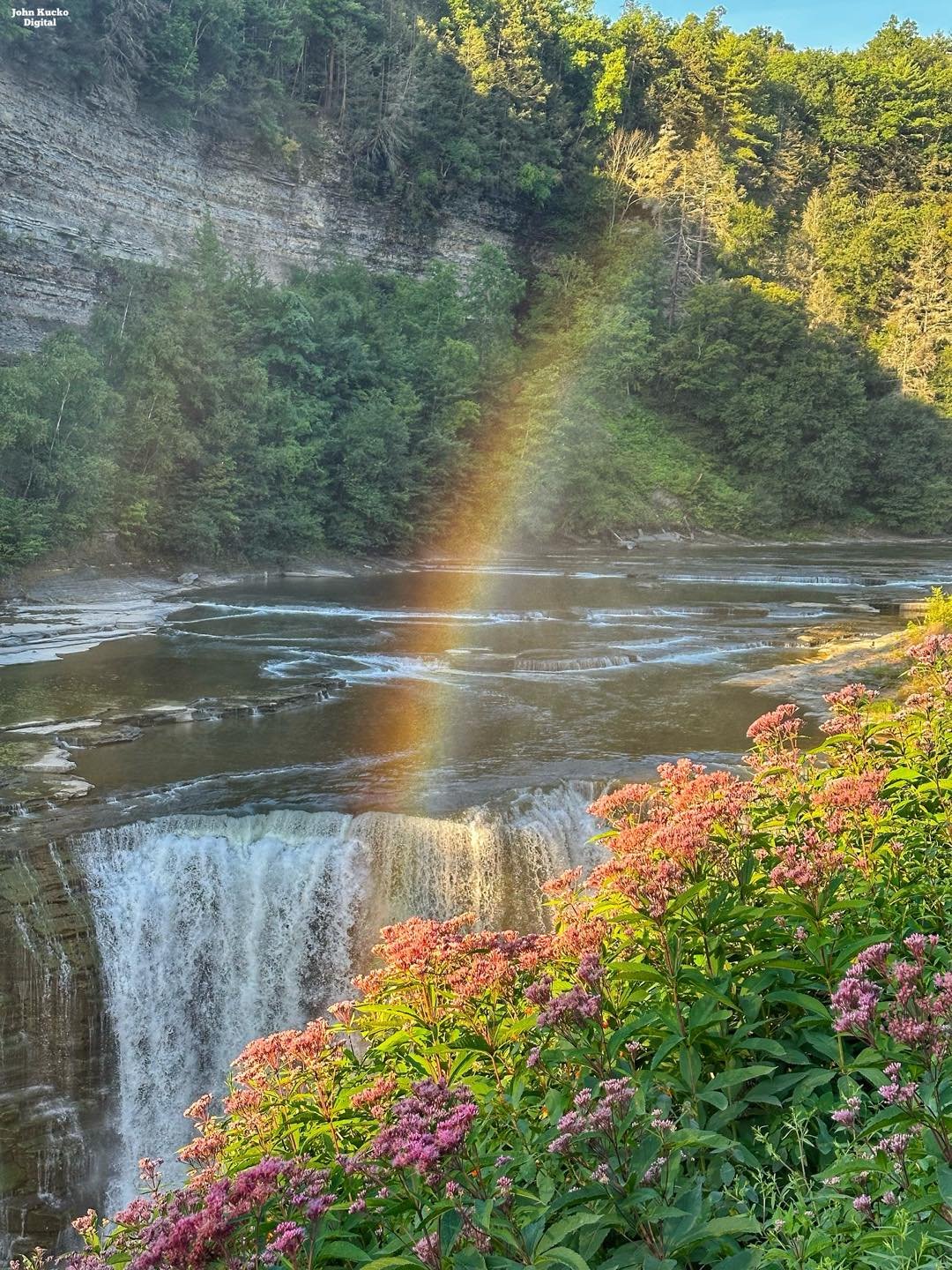 Jigsaw Puzzle | 80 pieces | Rainbow in Letchworth State Park | Jigidi