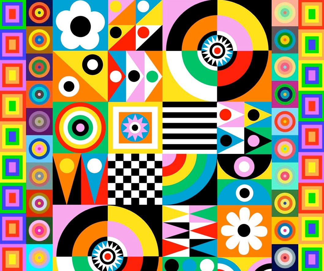 Solve Pattern mashup jigsaw puzzle online with 99 pieces