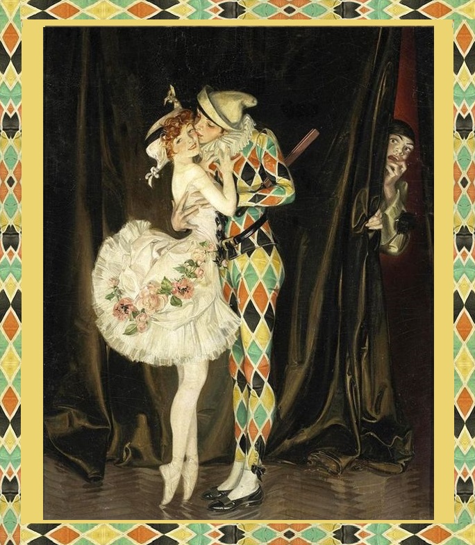 Solve Venetian Carnival Perriott jigsaw puzzle online with 110 pieces