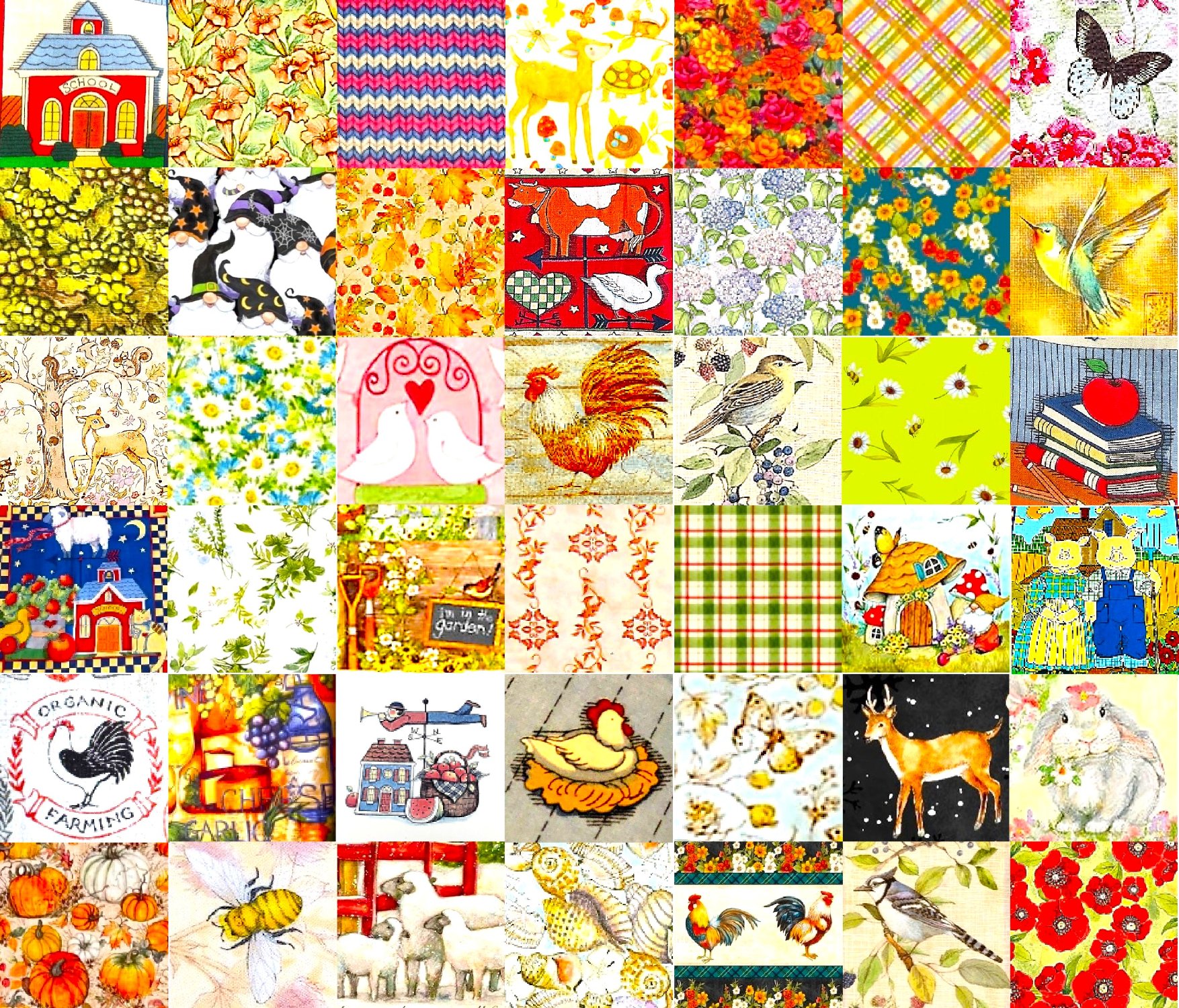 Solve PATCHWORK SUSAN WINGET 10 jigsaw puzzle online with 72 pieces