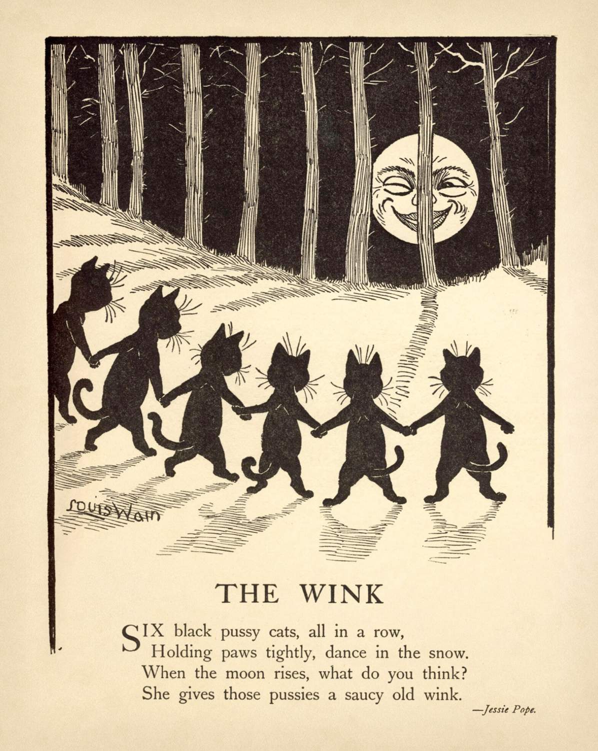 Solve The Wink, Jessie Pope jigsaw puzzle online with 195 pieces