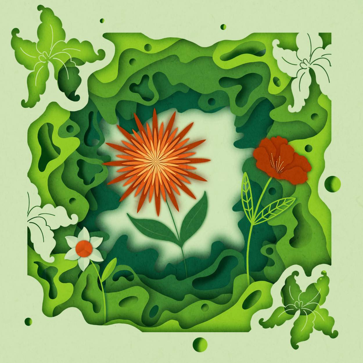 Solve Paper Cutout jigsaw puzzle online with 100 pieces