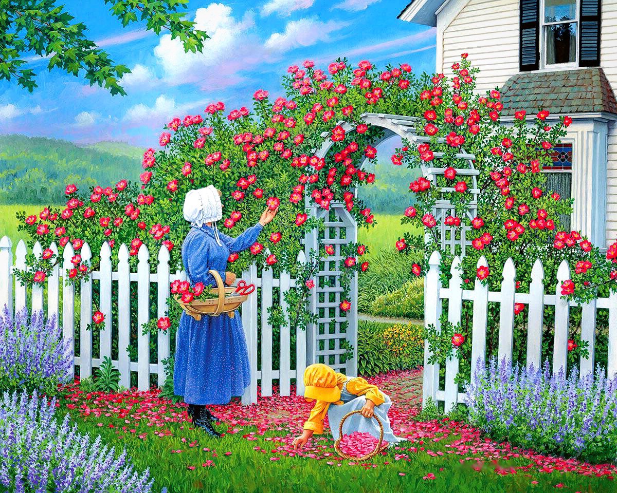 Jigsaw Puzzle | 120 pieces | The Rose Arbor | Jigidi