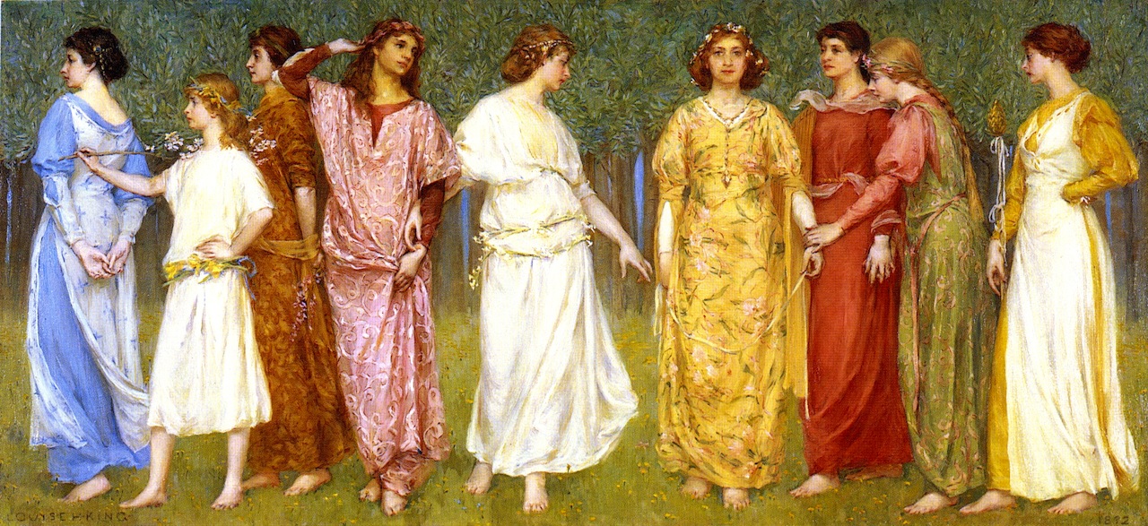 Solve "A Rondel"-Louise Howland King jigsaw puzzle online with 84 pieces