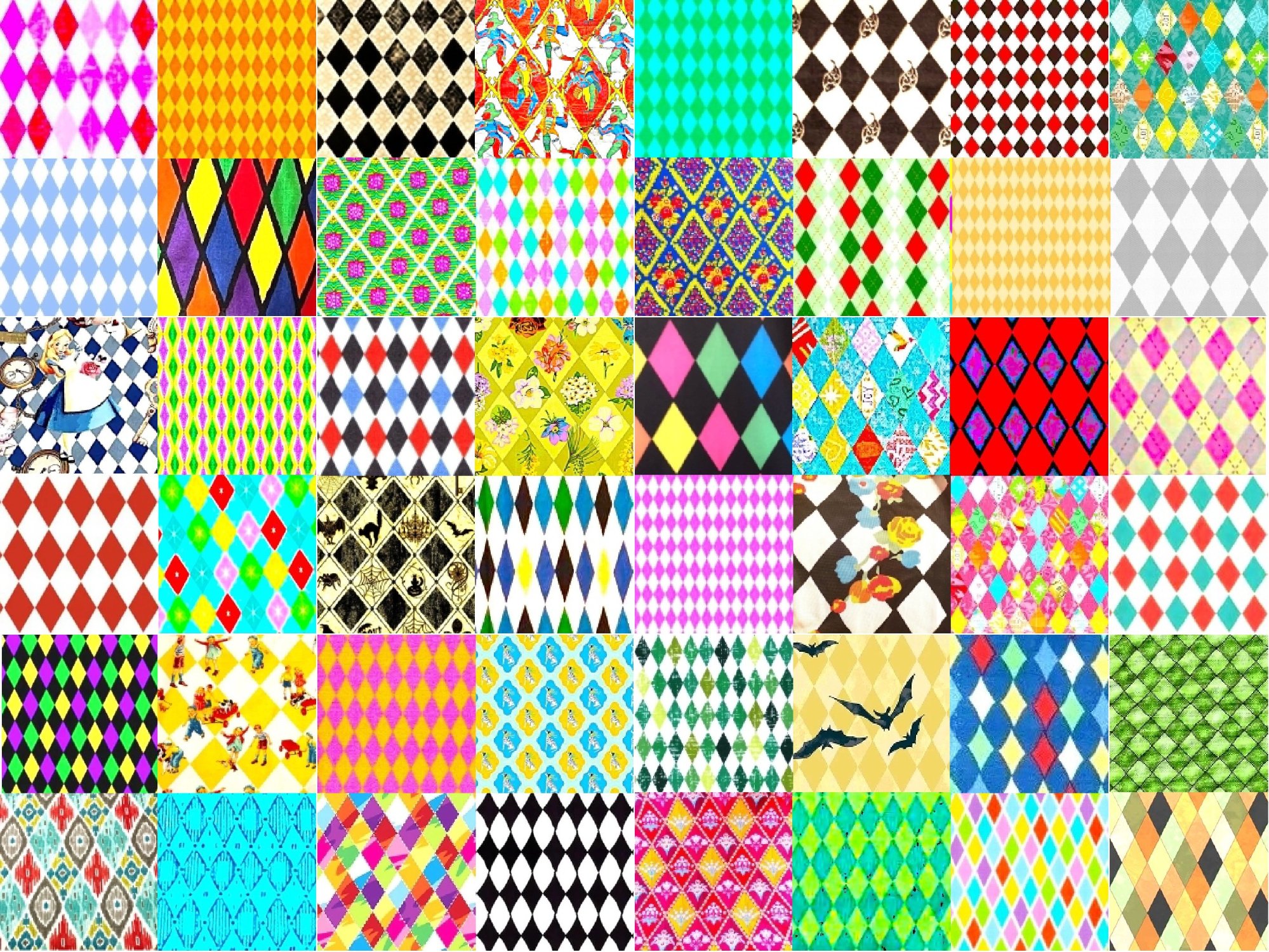 Solve PATCHWORK HARLEQUIN jigsaw puzzle online with 80 pieces