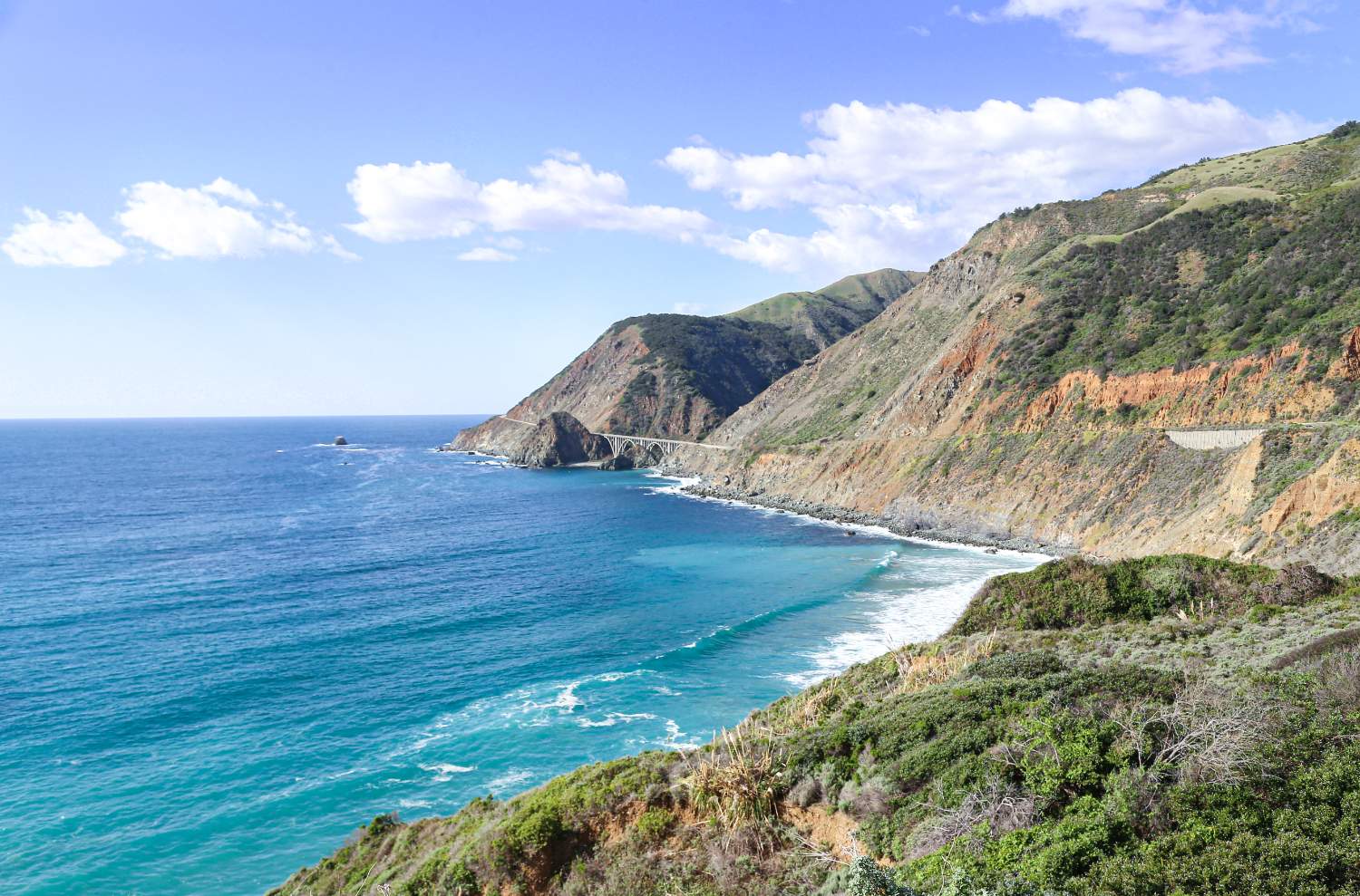 Solve CALIFORNIA'S BIG SUR AREA jigsaw puzzle online with 96 pieces