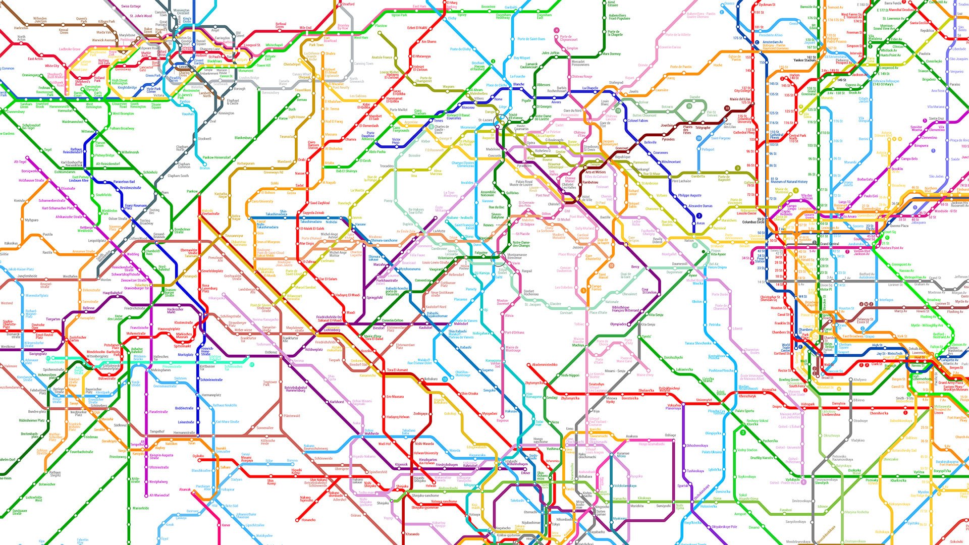 Solve World Subway Map jigsaw puzzle online with 589 pieces