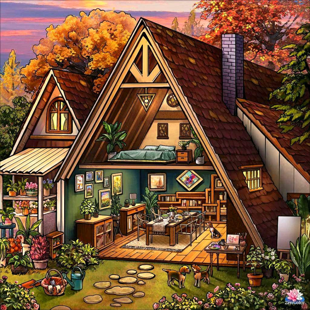 Solve 231 Zen Color jigsaw puzzle online with 64 pieces