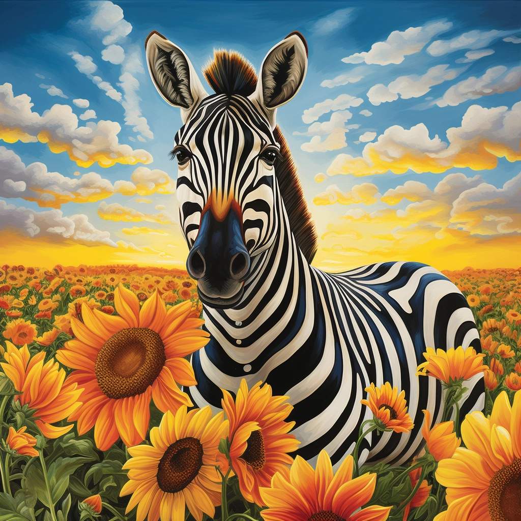 Solve The Happiest Zebra jigsaw puzzle online with 144 pieces