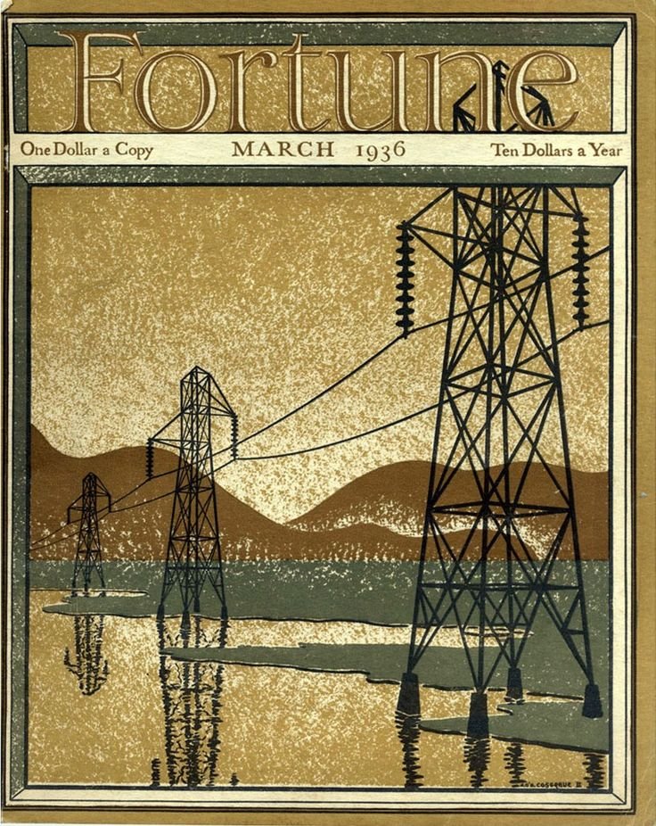 Solve Fortune Magazine Cover 1936 jigsaw puzzle online with 99 pieces